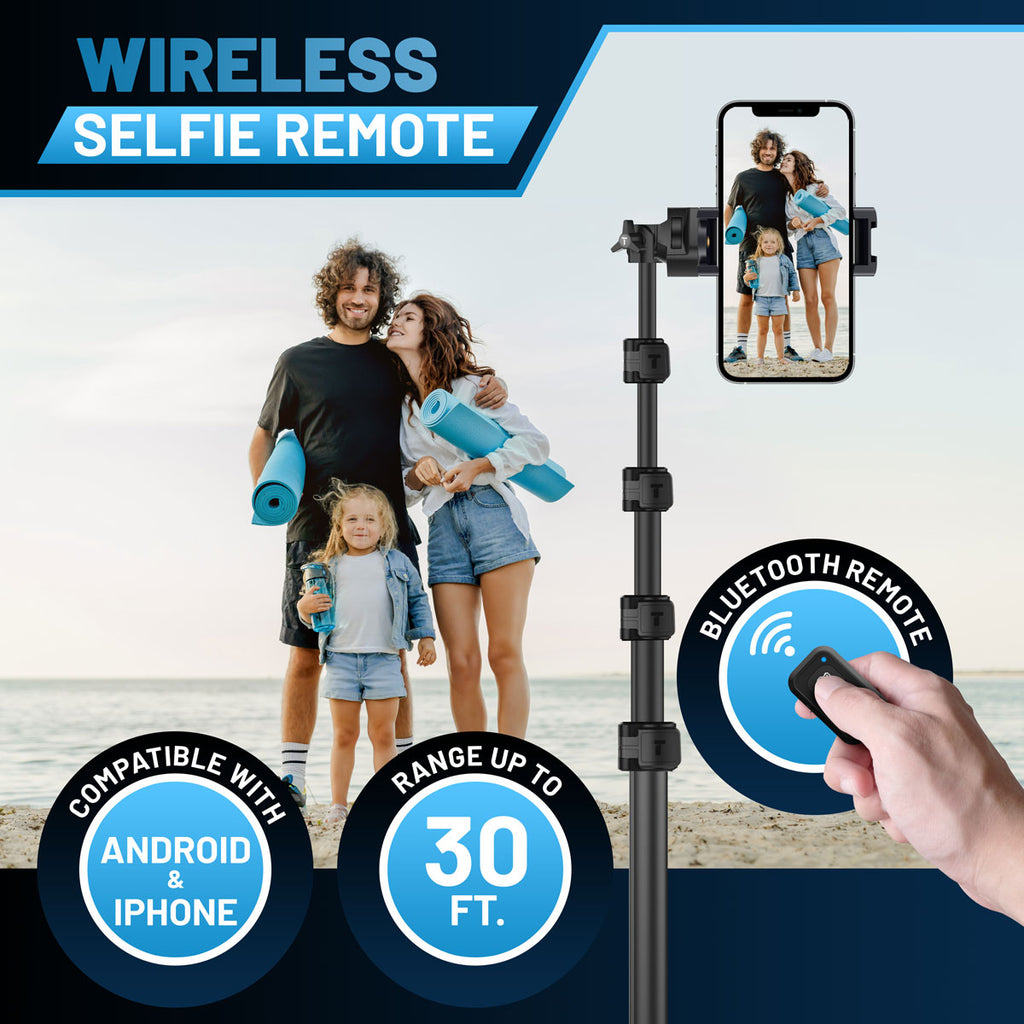 Texlar 60" Phone Tripod for iPhone and iPad